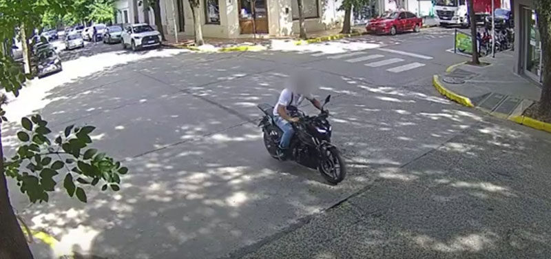 Robo motó y cayó desde el Centro de Monitoreo